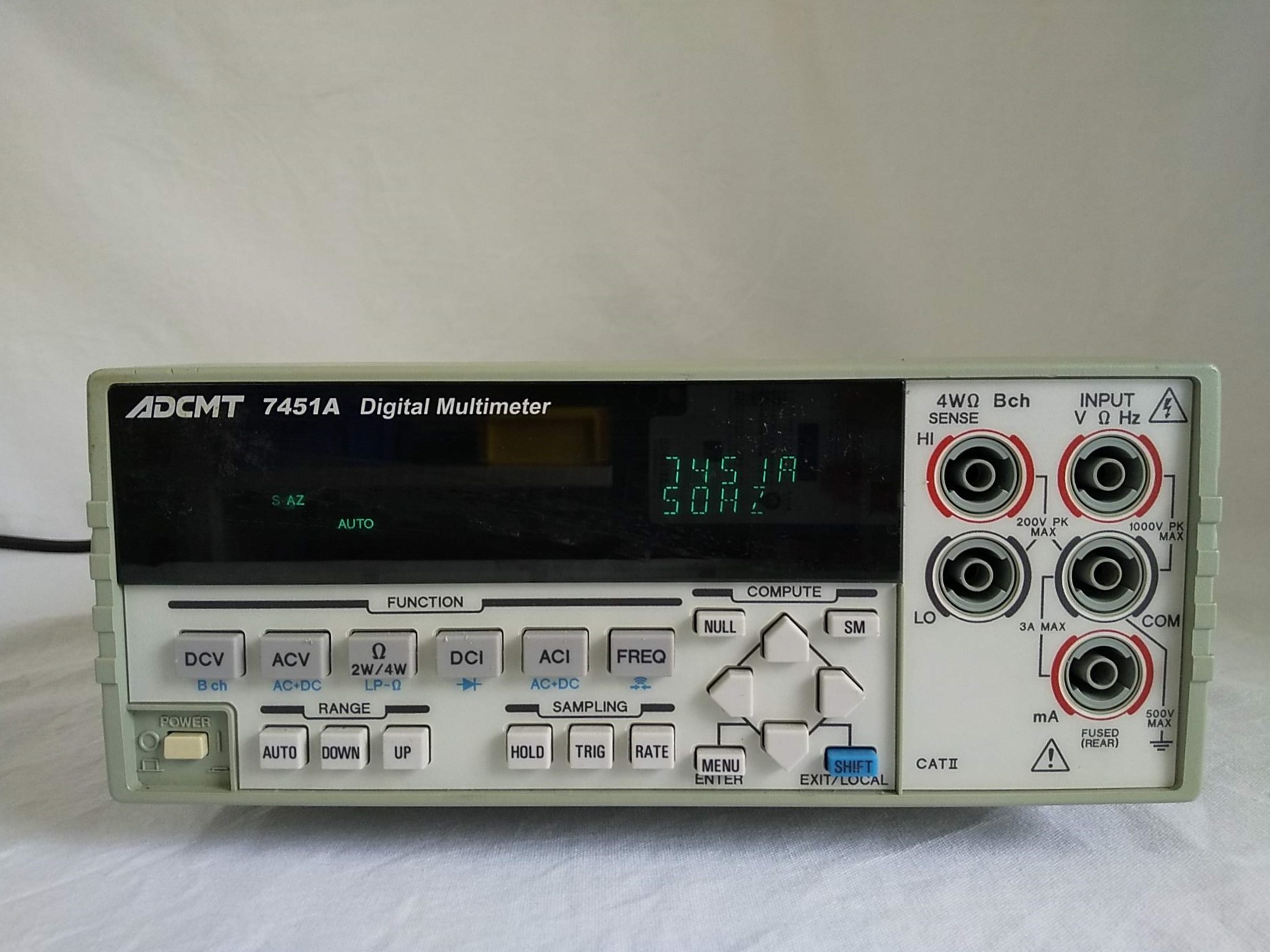 ADCMT 7451A デジタル・マルチメータ | 中古計測器の販売・修理・買取と新品測定器販売【マルツ電波】