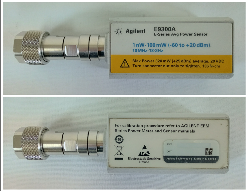 KEYSIGHT／キーサイト E9300A Eシリーズ アベレージ・パワー・センサ | 中古計測器の販売・修理・買取と新品測定器販売【マルツ電波】